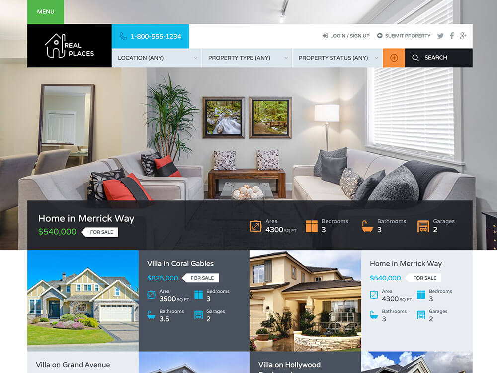 30+ Clean and Simple construction and real estate WordPress Themes in 2020